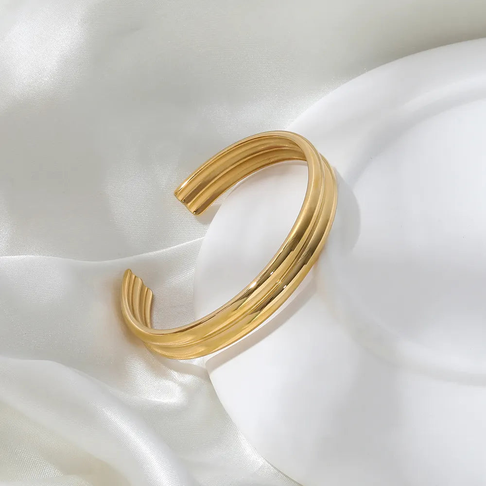 Double Band Cuff Bracelet – Desert Orchid